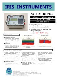 IRIS INSTRUMENTS SYSCAL JUNIOR Switch-48