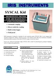 IRIS INSTRUMENTS SYSCAL Pro