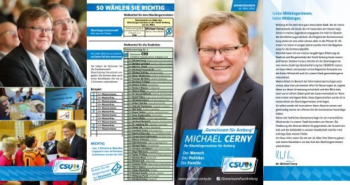 Michael Cerny - Ihr Oberbürgermeister für Amberg