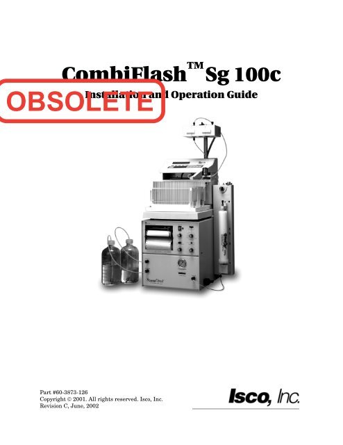 Isco CombiFlash Sg 100c