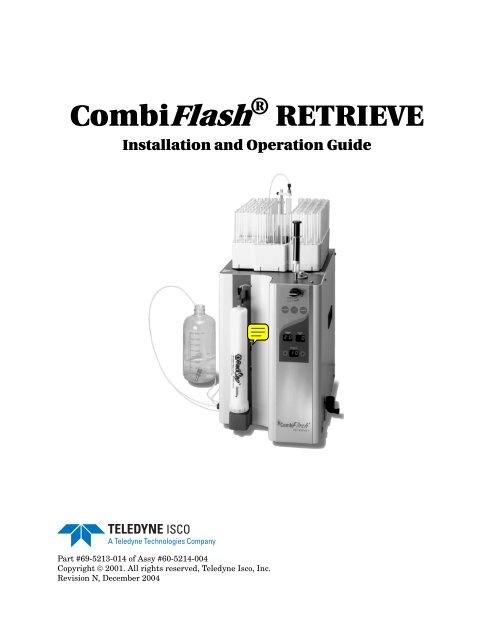 CombiFlash RETRIEVE - Isco