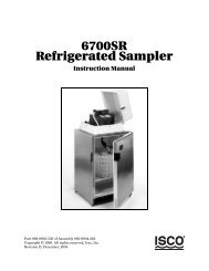 5800 Refrigerated Sampler Service Manual - Isco