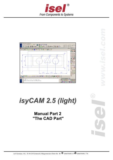 Chapter 1 - Bedienungsanleitungen / Manuals isel