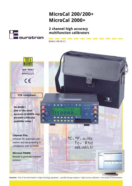 MicroCal 200/200+ MicroCal 2000+ - Process Control Equipments ...