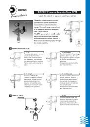 DOPAKÂ® Process Sampler Type DPM