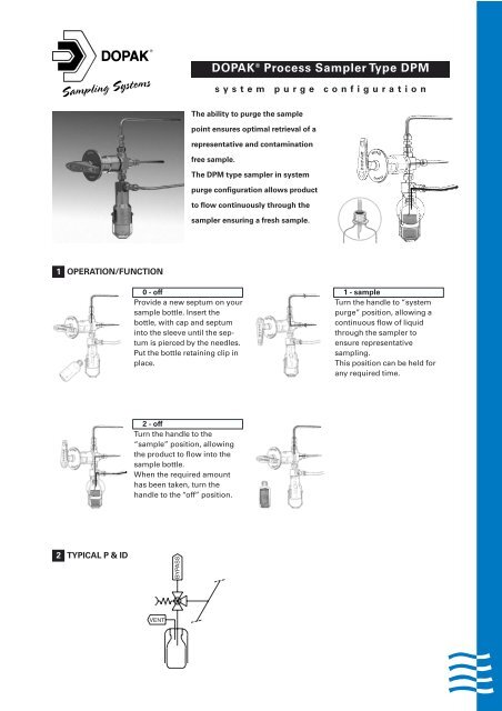 DOPAKÂ® Process Sampler Type DPM