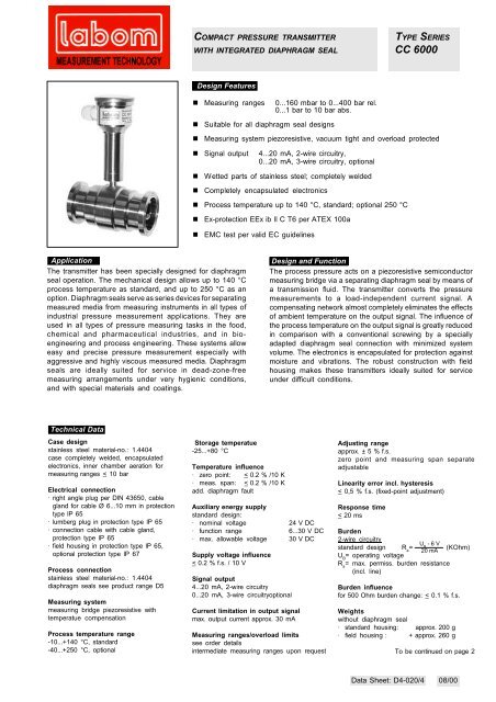 CC 6000 - Process Control Equipments Supplier