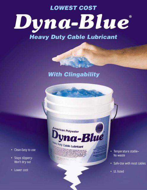 Dyna-BlueÂ® Cable Lubricant