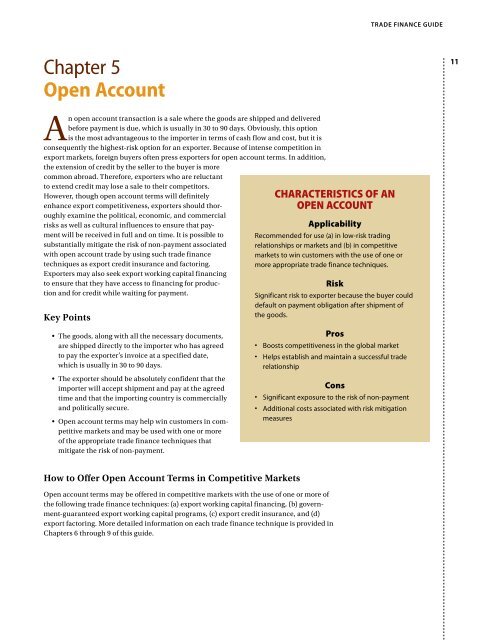 Chapter 5 Open Account - International Trade Administration