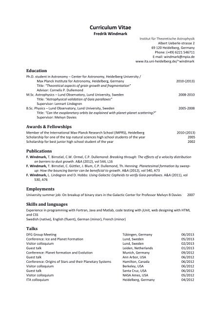 Curriculum Vitae