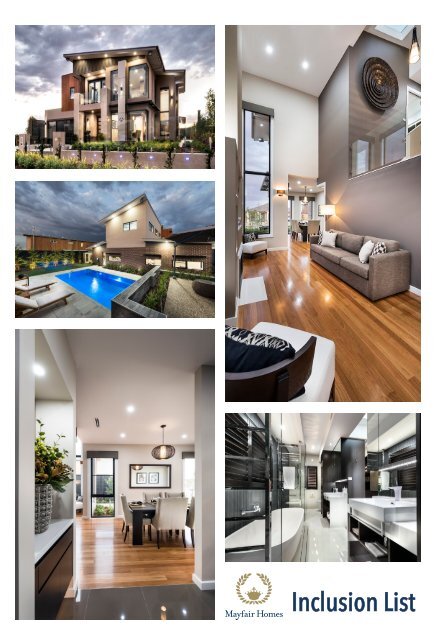 Mayfair Homes Inclusion List