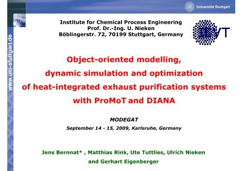 Object Oriented Modelling Dynamic Simulation And Optimization Of 5834