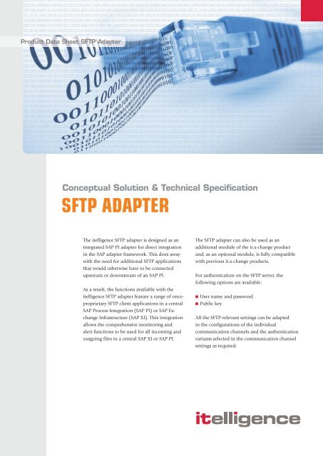 SFTP ADAPTER - itelligence
