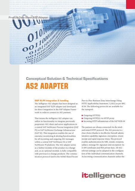 AS2 ADAPTER - itelligence