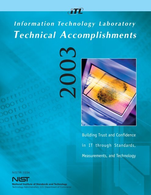 Technical Accomplishments - NIST Information Technology ...