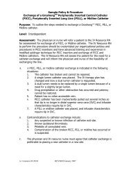 PICC Line and Midline Program - IV-Therapy