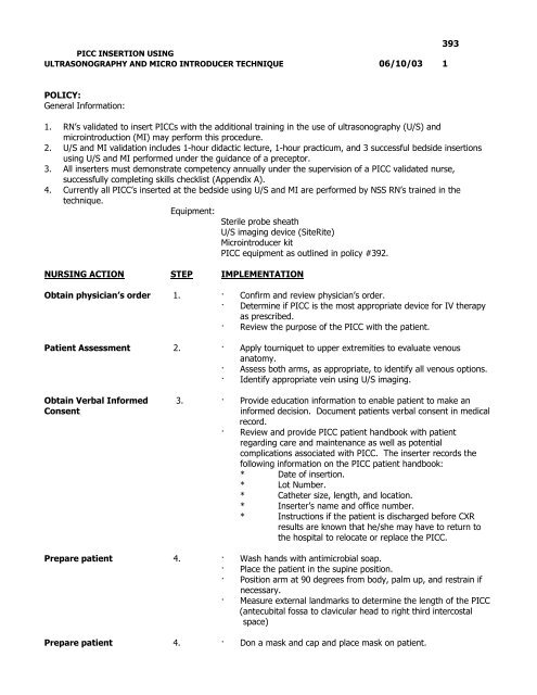 Ultra-Sound and Micro-Introducer Procedure - IV-Therapy