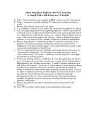 Policy and Procedure for PICC Line or Midline Catheter ... - IV-Therapy