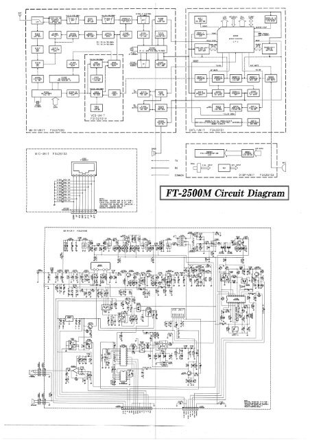 Yaesu FT-2500M Circuit Diagram - IW2NMX