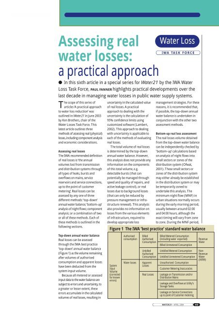 Water Loss - IWA Publishing