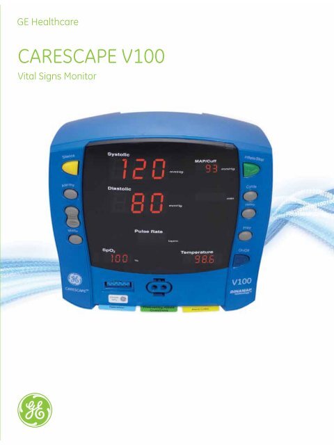 GE Carescape V100 Patient Monitor Brochure - Jaken Medical...