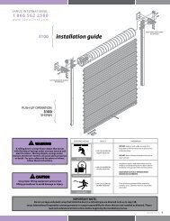 SERIES 650 installation guide - Janus International