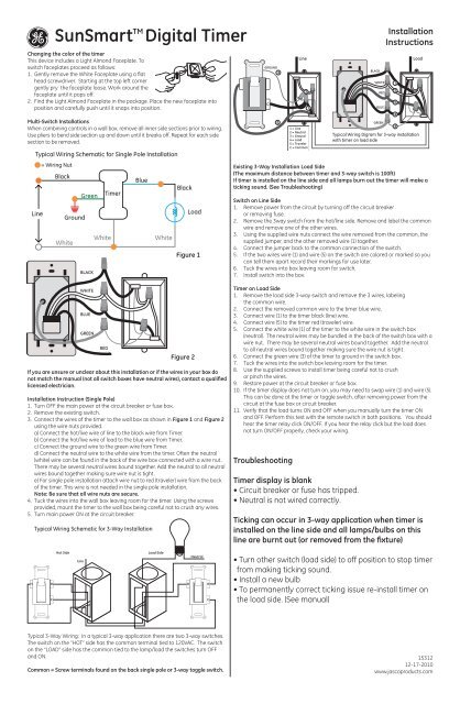 SunSmartTM Digital Timer - Jasco Products