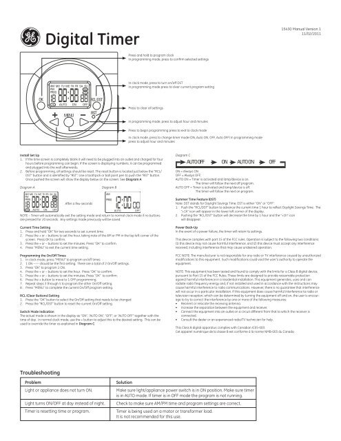 Digital Timer - Jasco Products