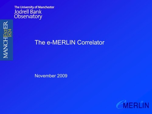 The e-MERLIN Correlator