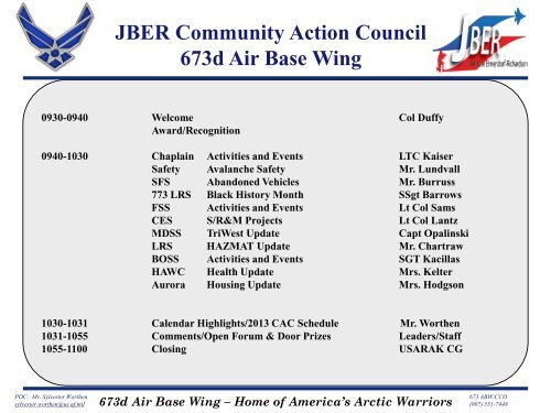 JBER Community Action Cou