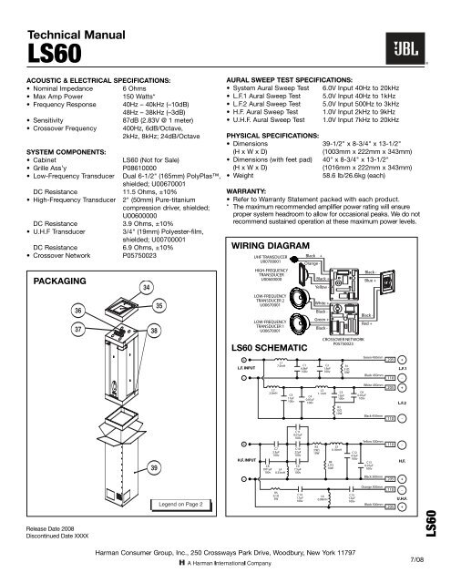 Technical Sheet - JBL.com