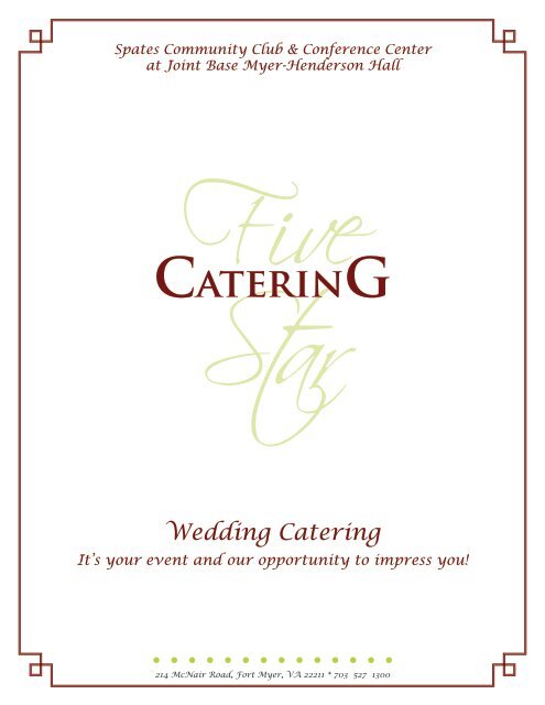 Spates Community Club & Conference Center At Joint Base Myer