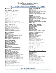 checklist - Jedi Temple Archives