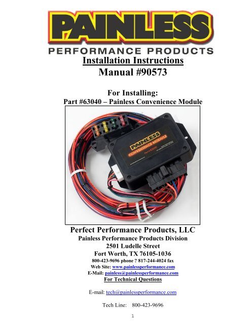 Installation Instructions - Jegs