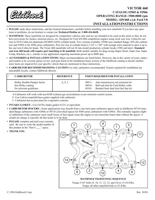 460 Intake Manifold Torque Specs Sales Stores | yasaracarfenlisesi.com