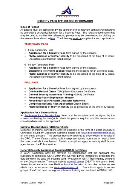 SECURITY PASS APPLICATION