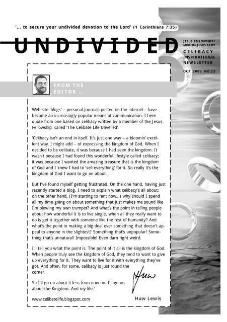 23 Celibate Life Unveiled - The Jesus Army