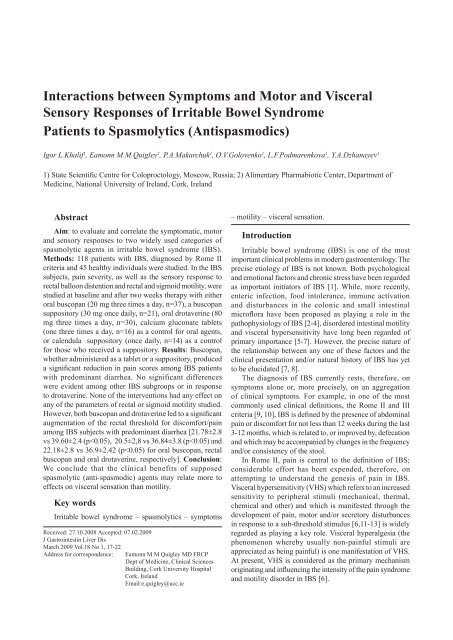 download Full Article (PDF file) - Journal of Gastrointestinal and ...