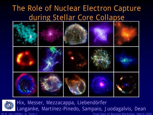 The Role of Nuclear Electron Capture during Stellar Core Collapse