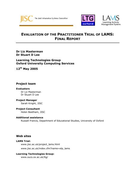 Evaluation report - Jisc