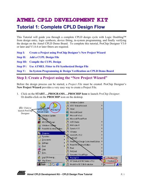ATMEL CPLD DEVELOPMENT KIT Tutorial 1