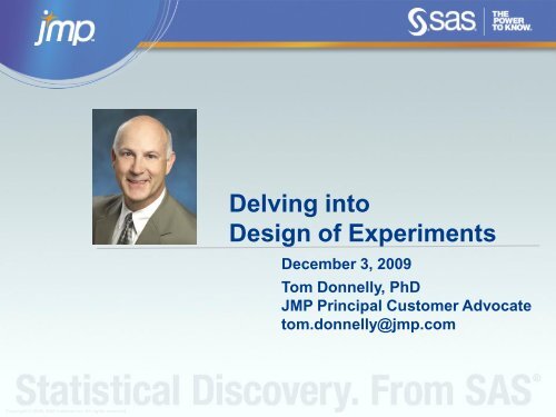 Delving into Design of Experiments - JMP