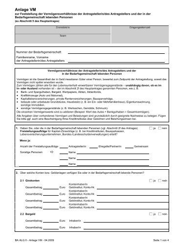 Alg II - Anlage EK - Jobcenter Rhein Kreis Neuss