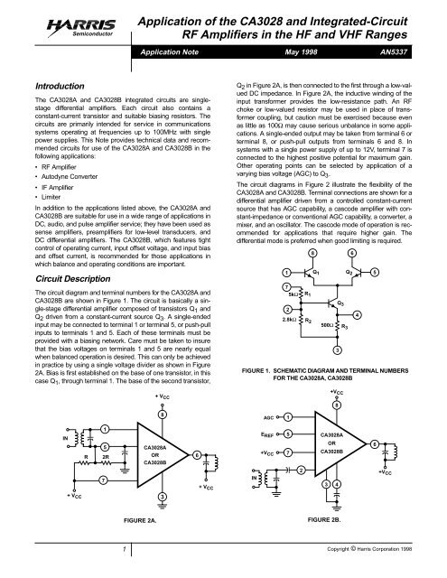 CA3028A IC - HAManuals