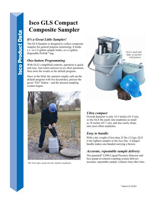 Isco GLS Compact Composite Sampler (PDF) - John Morris Scientific