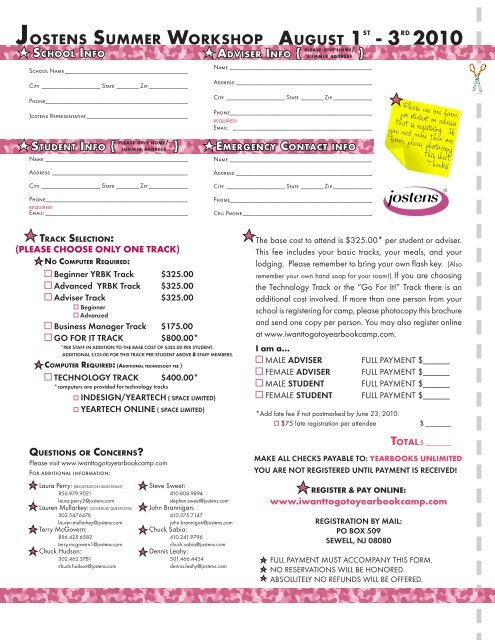 Jostens Yearbook Order Form Marketing Program | Jostens