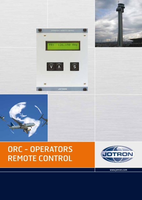 ORC - OPERATORS REMOTE CONTROL - Jotron