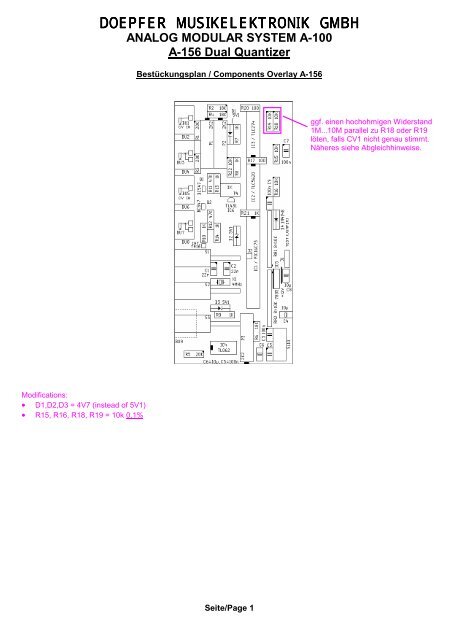 ANALOG MODULAR SYSTEM A-100 A-156 Dual Quantizer - Doepfer