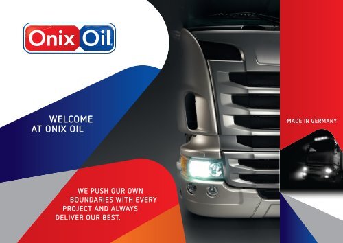 WELCOME AT ONIX OIL