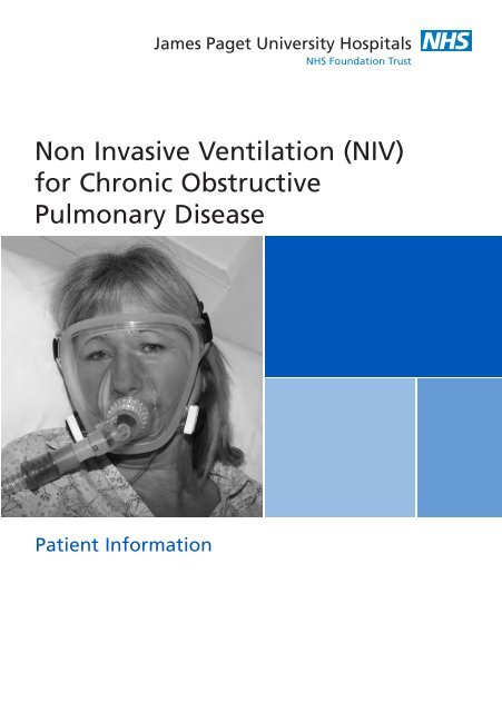 Non Invasive Ventilation leaflet - James Paget University Hospitals